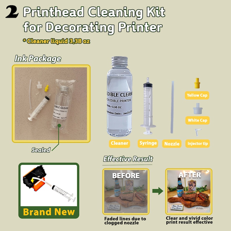 Edible Printer Bundle – Cake Image Printer With Edible Ink, Premium ...