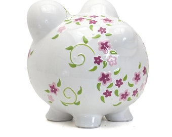 Flower Piggy Bank | Etsy