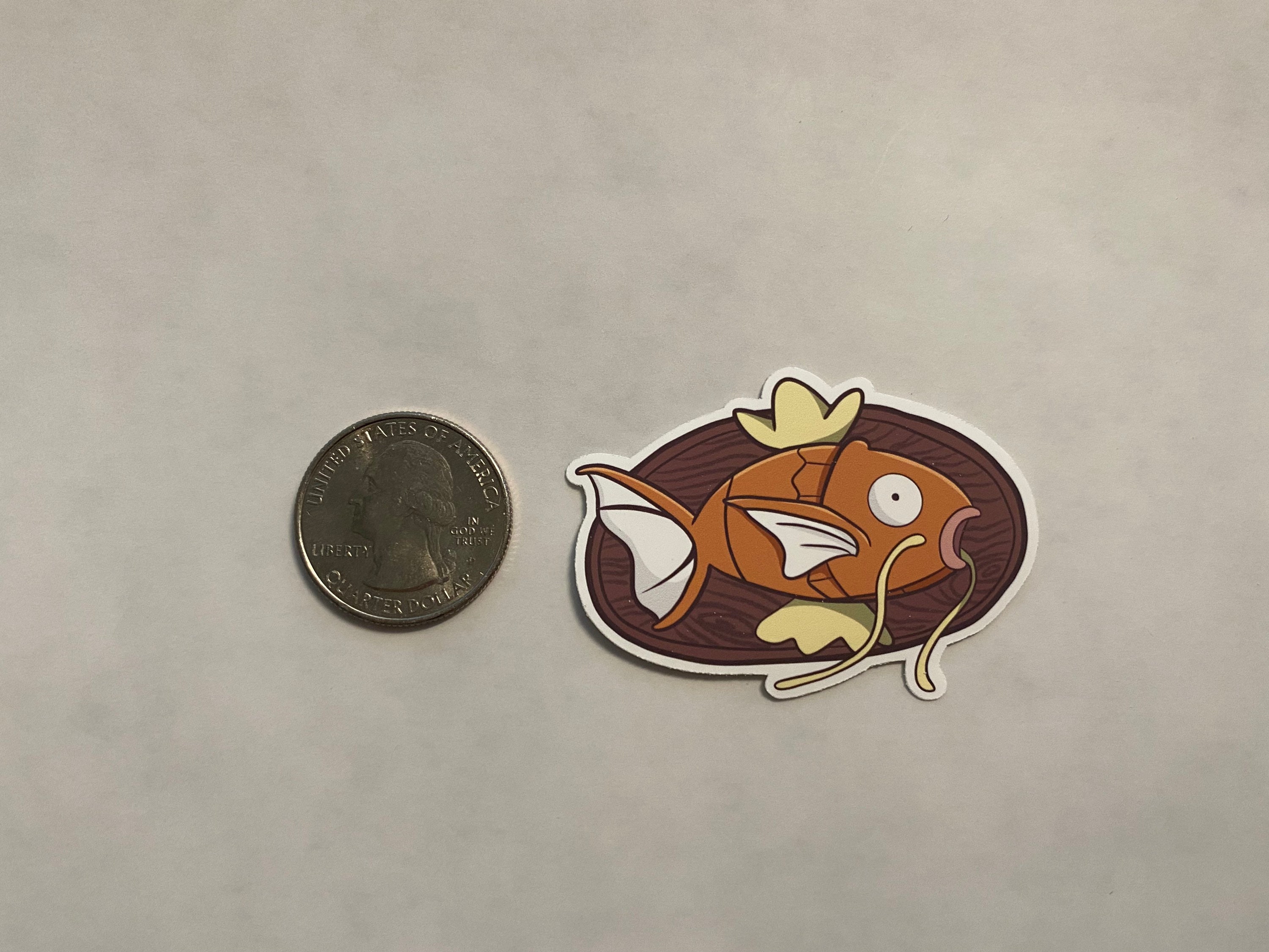 Wall Mounted Magikarp Vinyl Sticker Cute Christmas or - Etsy