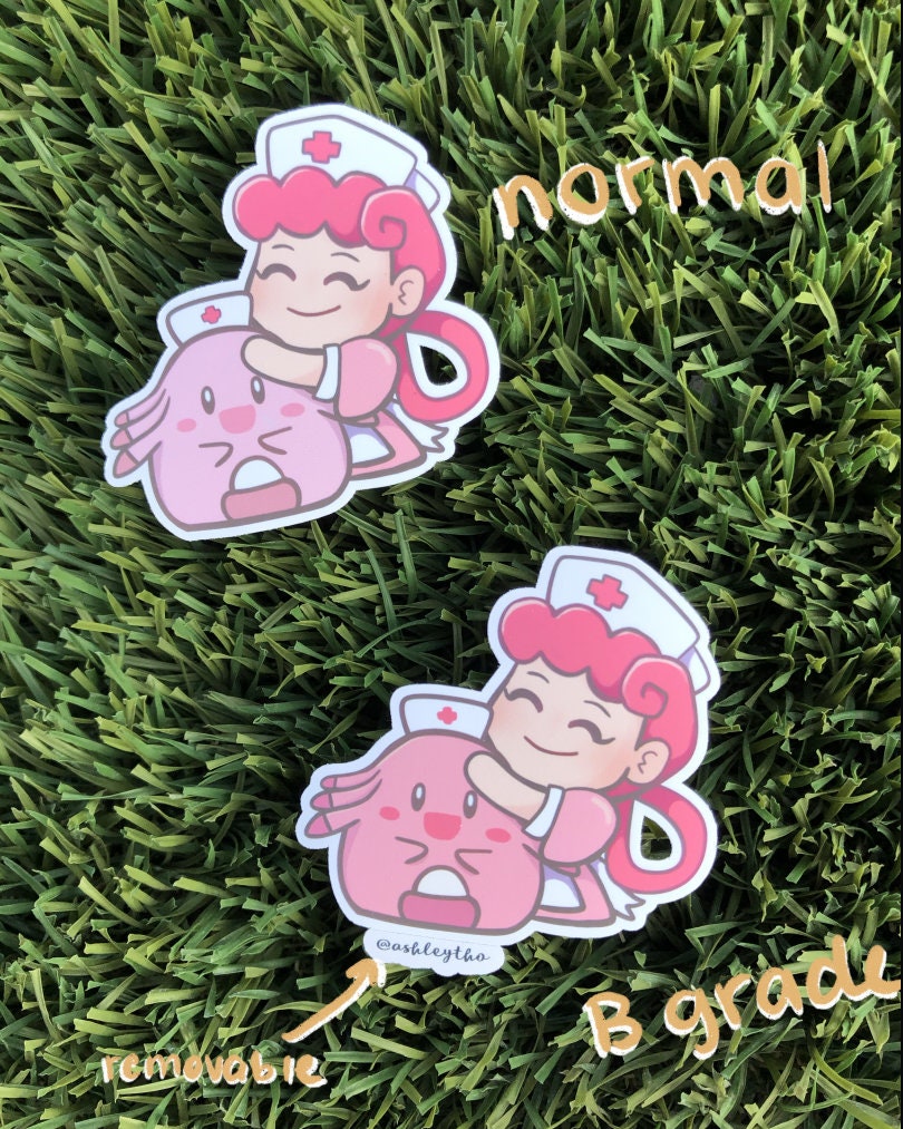 Nurse Joy & Chansey Vaccinated Vinyl Stickers | Etsy