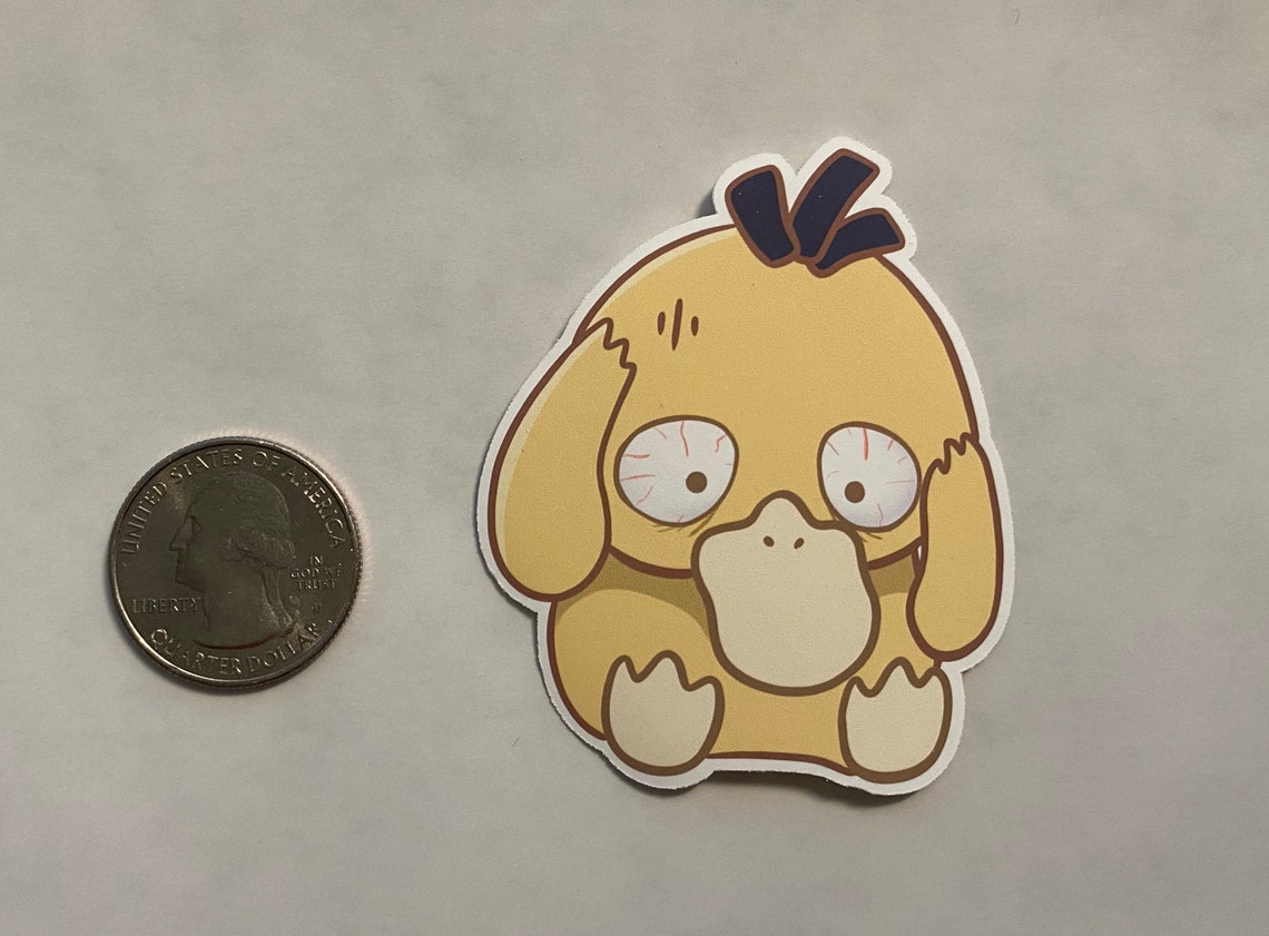 Not Like This Psyduck Vinyl Sticker Cute Christmas or | Etsy