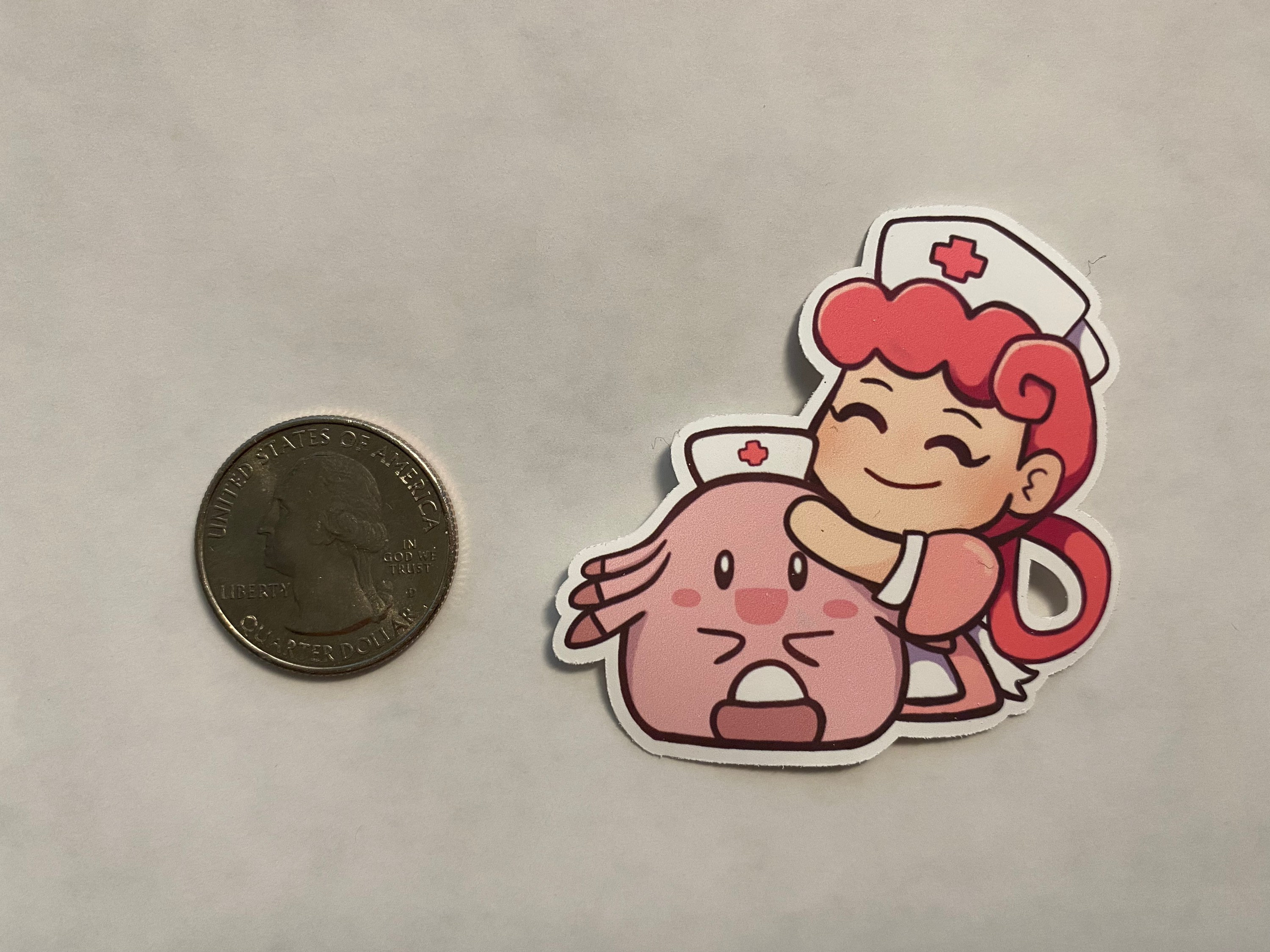 Nurse Joy & Chansey Vaccinated Vinyl Stickers Cute Christmas - Etsy ...