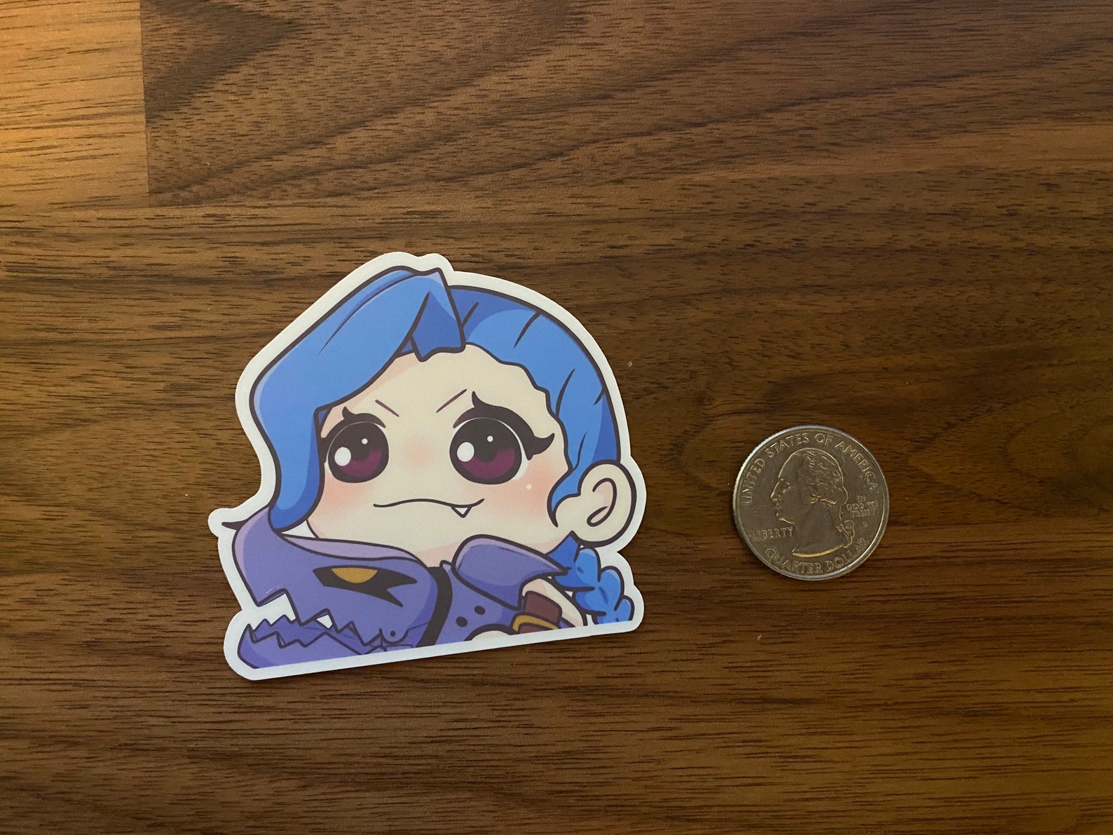 Jinx Peeker Decal Sticker Lol Arcane Cute Christmas or - Etsy Canada