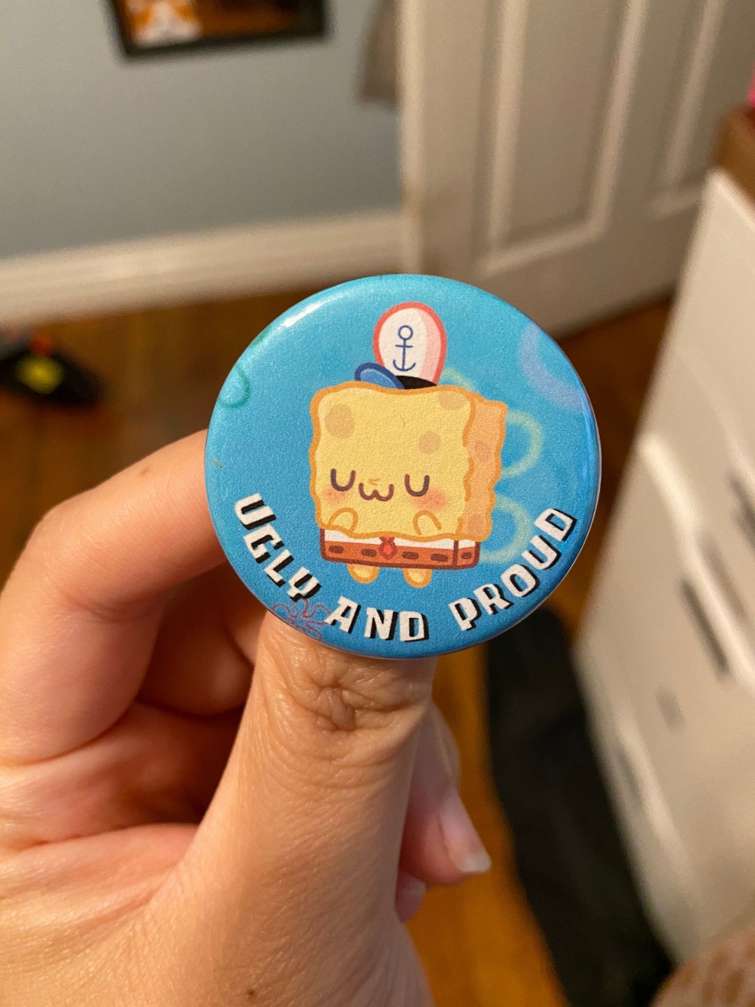 UGLY AND PROUD Button | 1.5 Inch Metal Pin Back | Badge | Cute ...