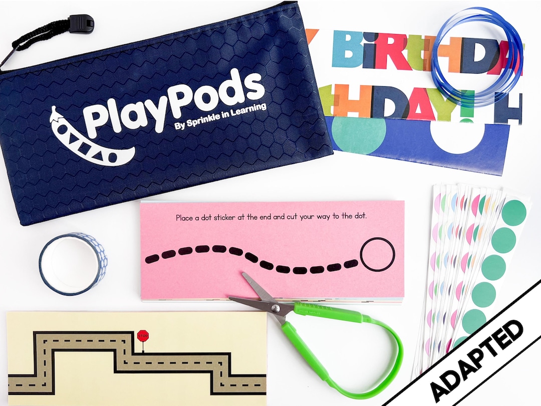 Silly Scissors - ADAPTED - Busy Bag - Occupational Therapy - Grab-and ...