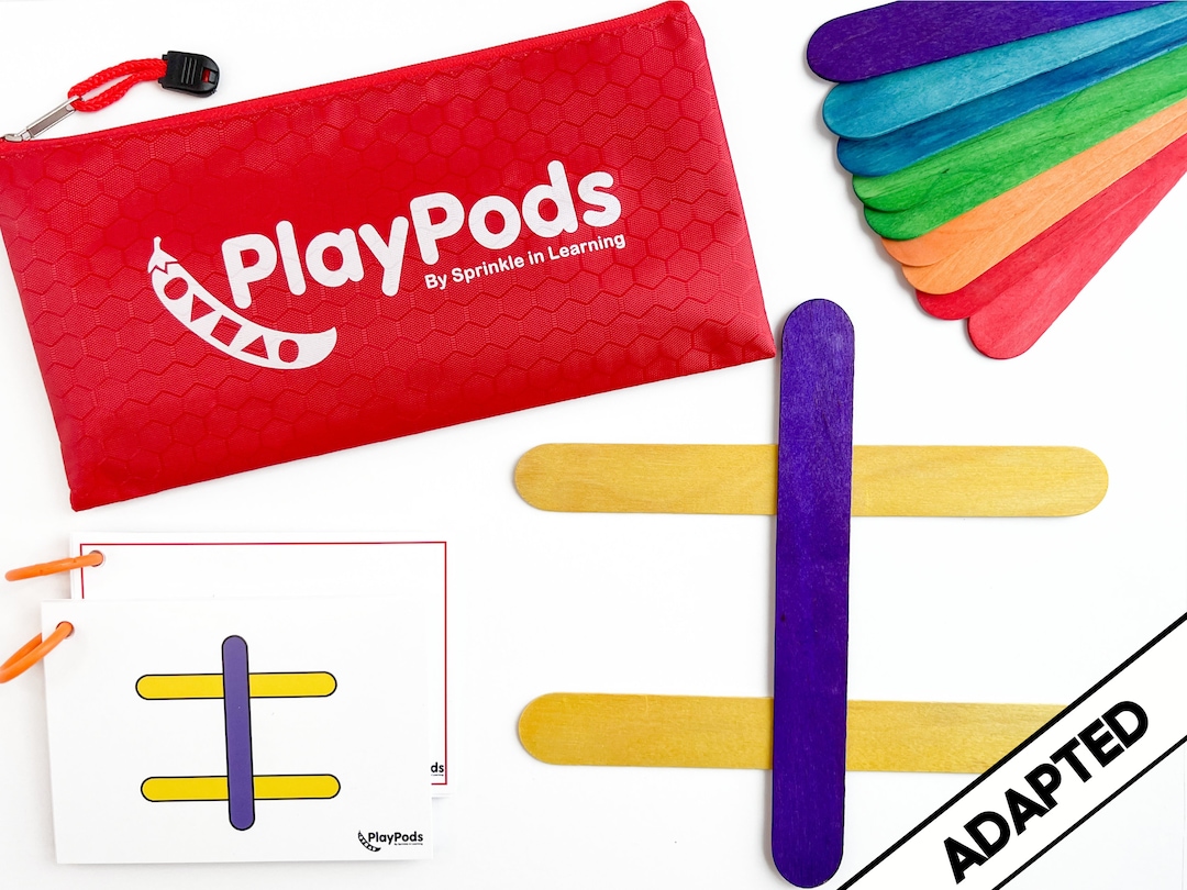 Rainbow Sticks - ADAPTED - Pattern Matching - Color Activity - Boredom ...