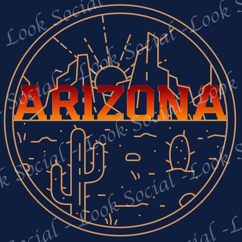 Arizona SVG PNG JPG Desert Svg Arizona Desert Hiker Hiking - Etsy