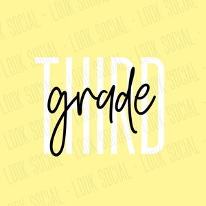 Third Grade JPG SVG PNG Vector Digital File 3rd Grade Team Teacher ...