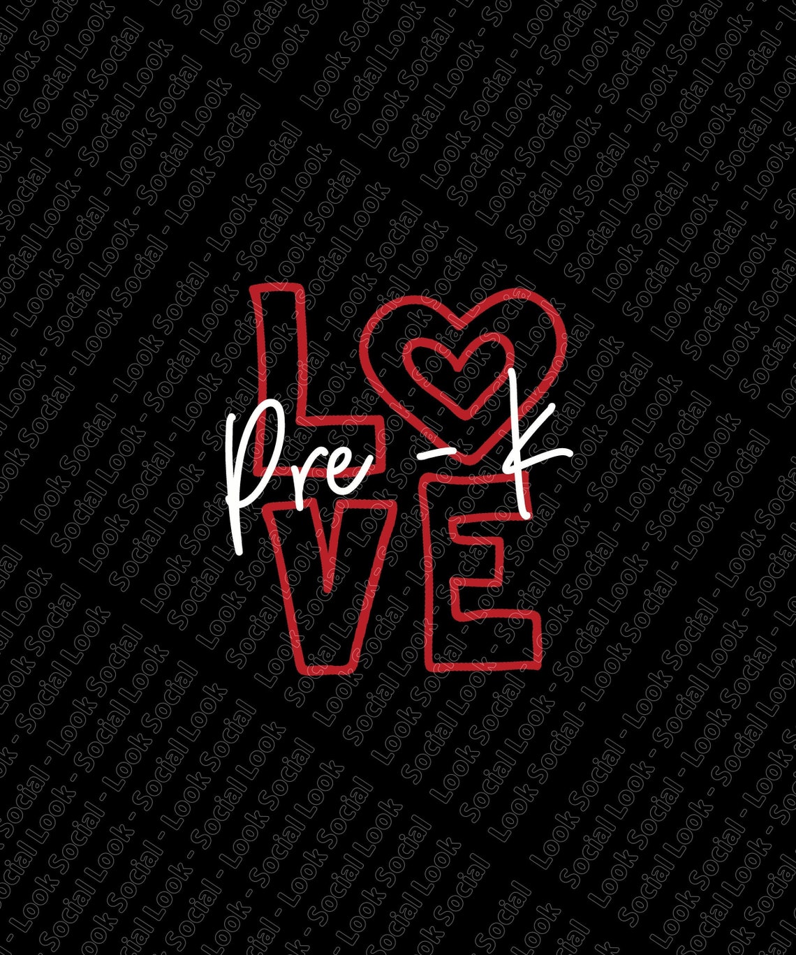 Love Pre-k SVG JPG PNG Digital File Vector Valentines Day Pre - Etsy