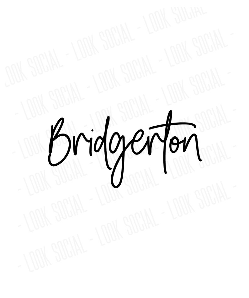 Bridgerton SVG JPG PNG Vector Digital File Bridgerton for Her - Etsy