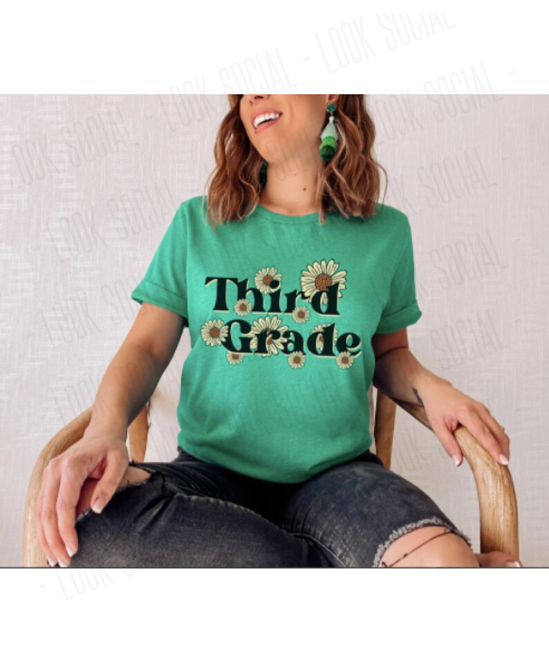 Third Grade PNG JPG SVG Digital Vector File Teacher Shirts 3rd - Etsy
