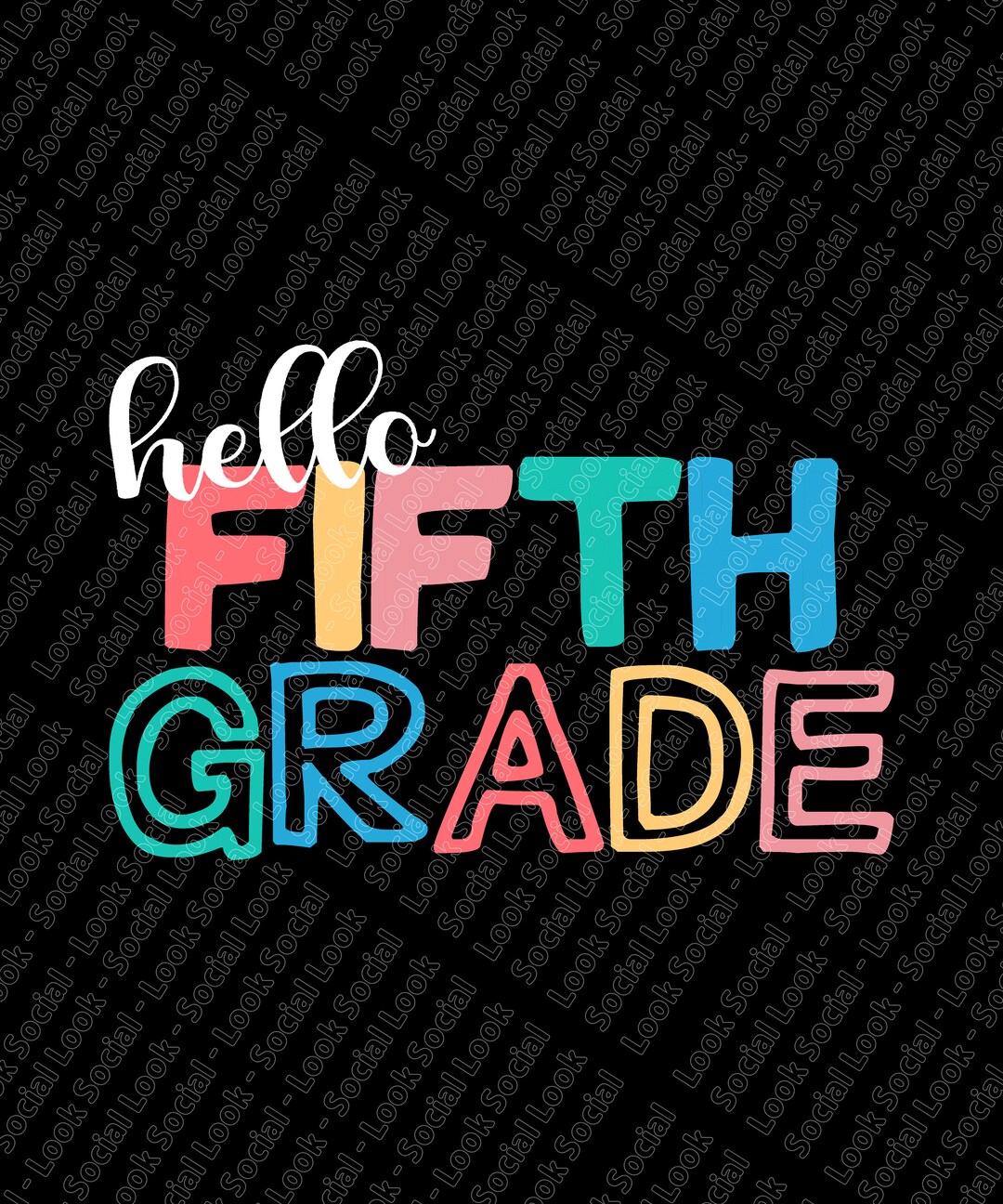 Fifth Grade SVG PNG JPG Digital File Vector 5th Grade Teacher Shirt ...