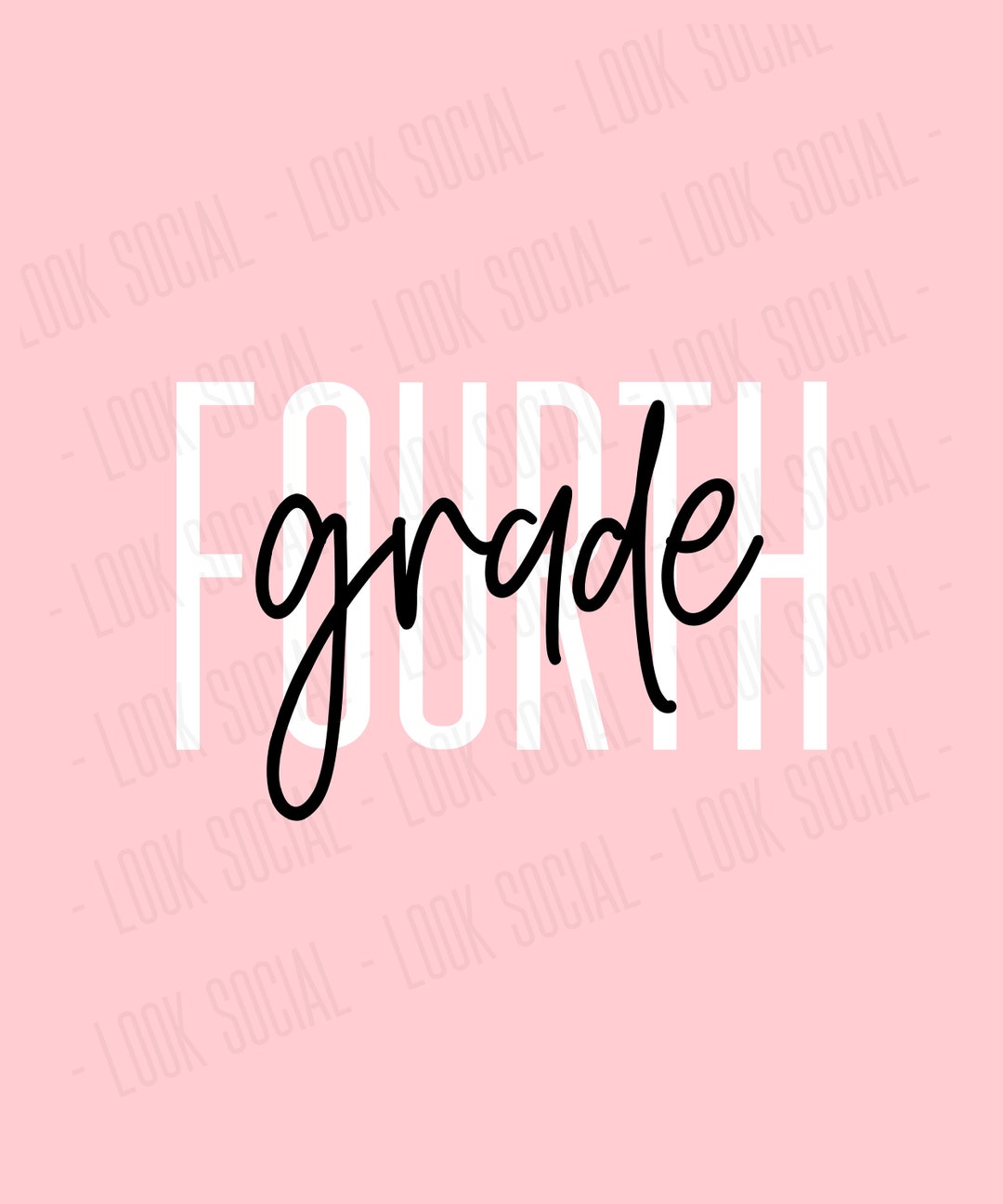 Fourth Grade SVG PNG JPG Digital File Vector 4th Grade Team Cute ...