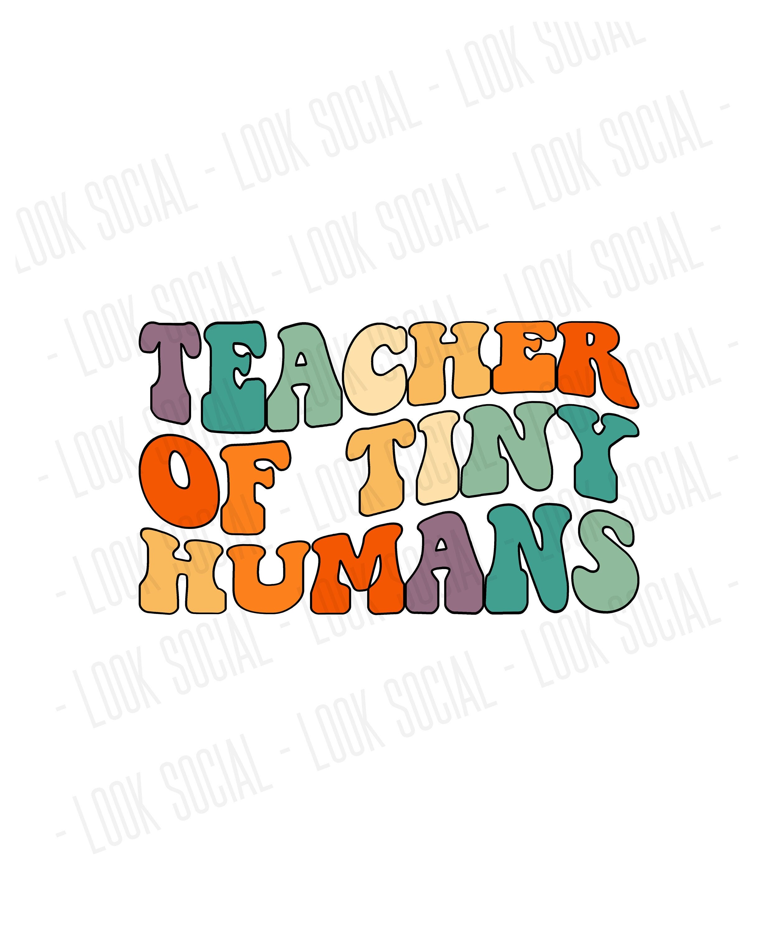 Teacher of Tiny Humans SVG PNG JPG Digital Vector File Trendy - Etsy Canada