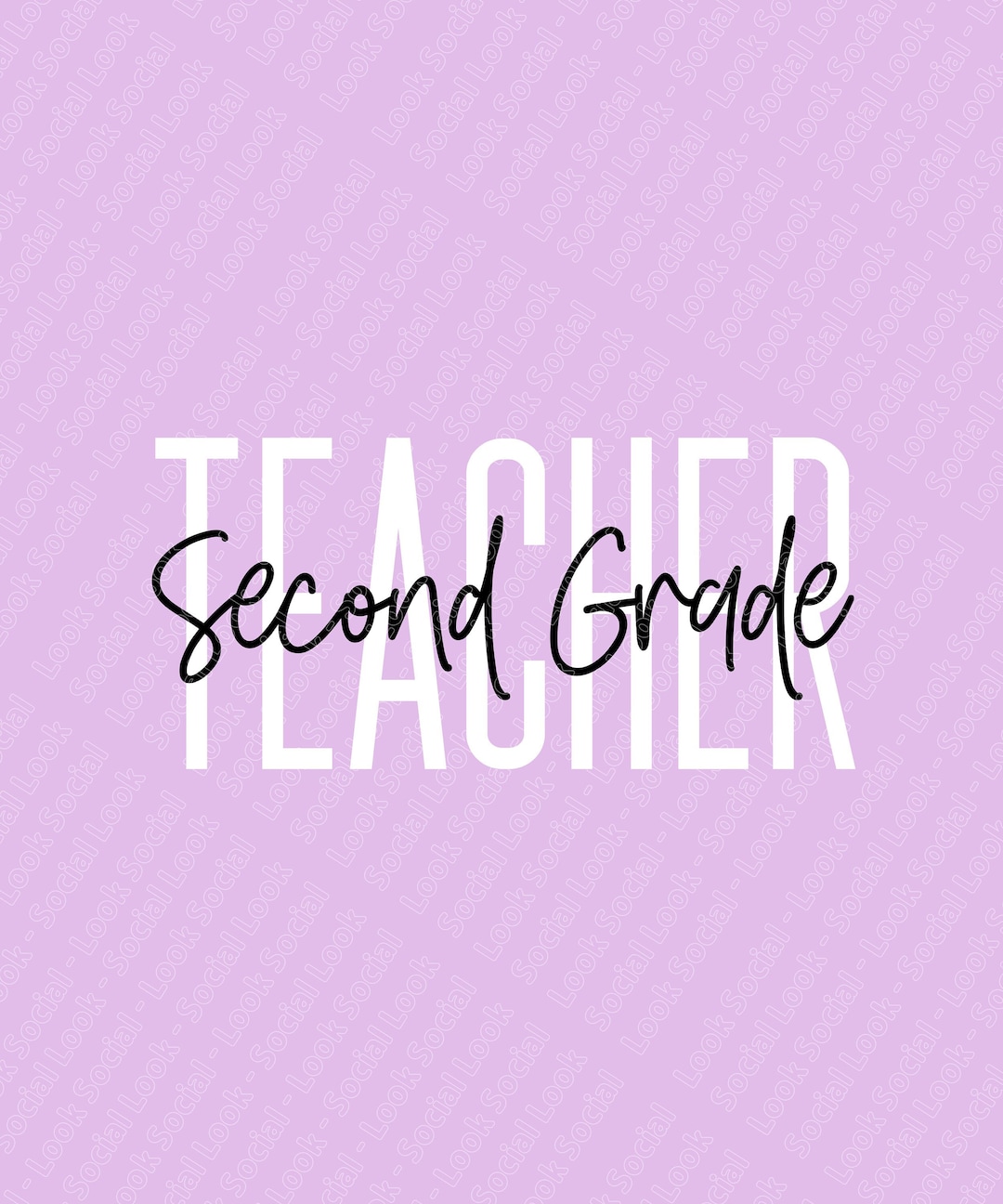 Second Grade Teacher PNG SVG JPG Digital File Vector 2nd Grade Teacher ...
