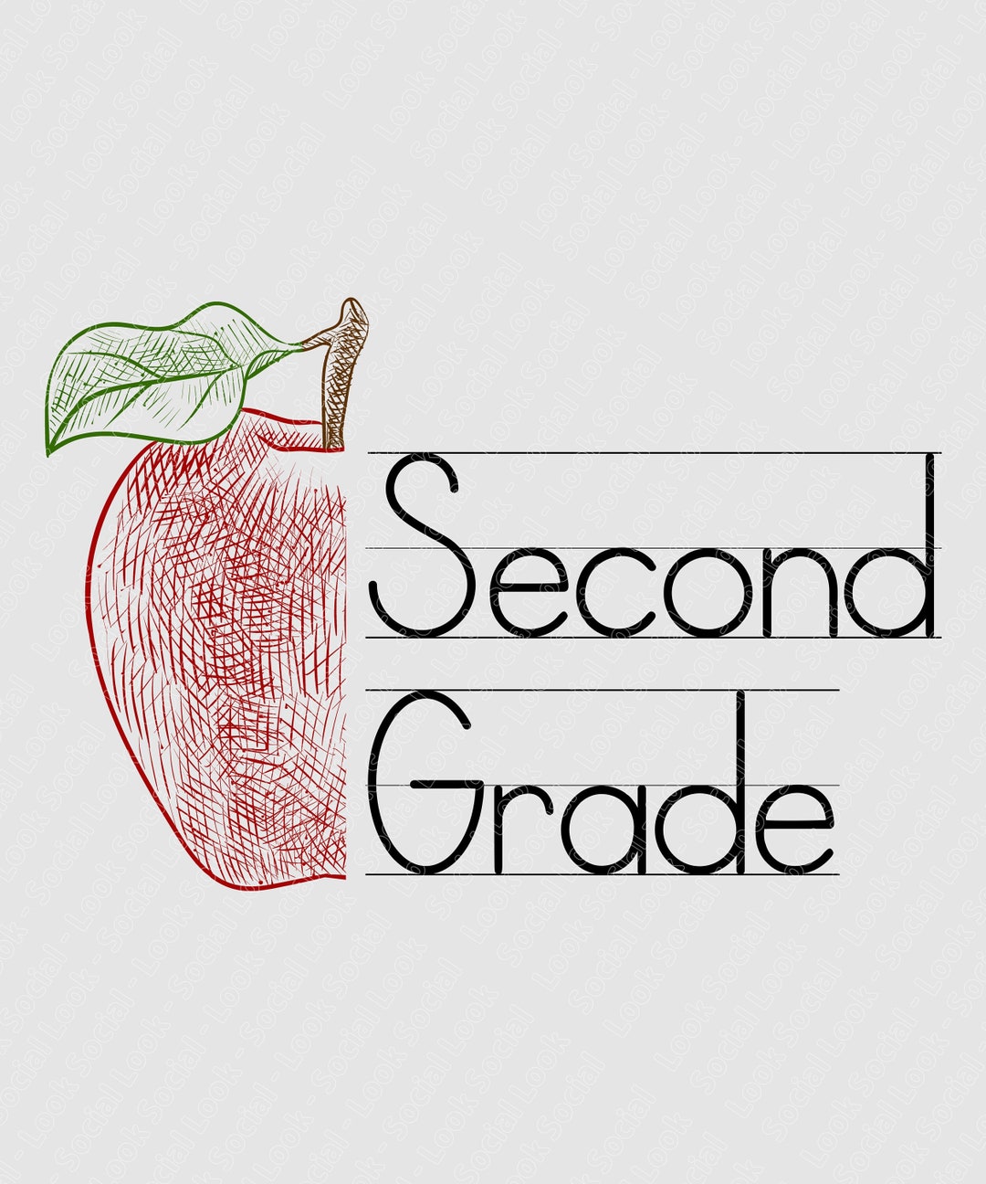 Second Grade PNG JPG SVG Digital File Vector File 2nd Grade Teacher ...