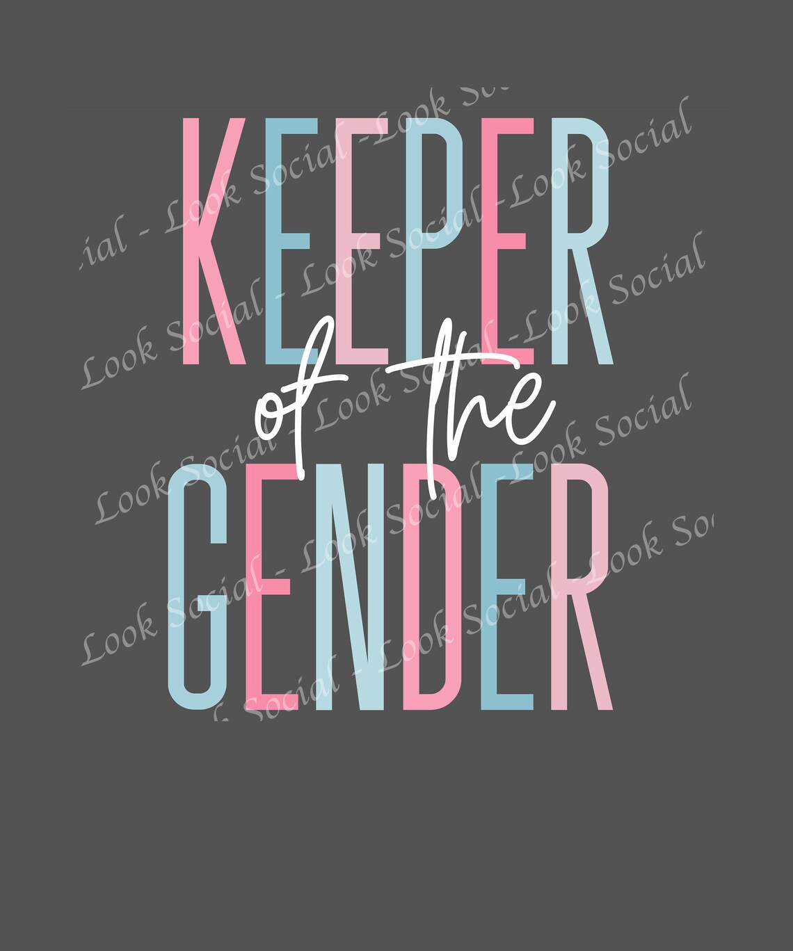 Keeper of the Gender PNG JPG Team Boy Team Girl Gender Reveal - Etsy