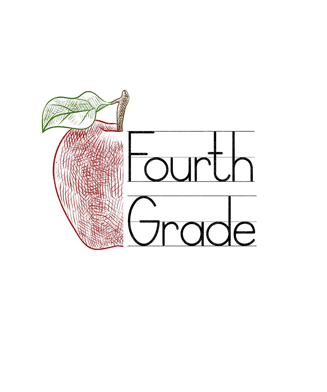 Fourth Grade SVG PNG JPG Digital File Vector 4th Grade Teacher Shirt ...