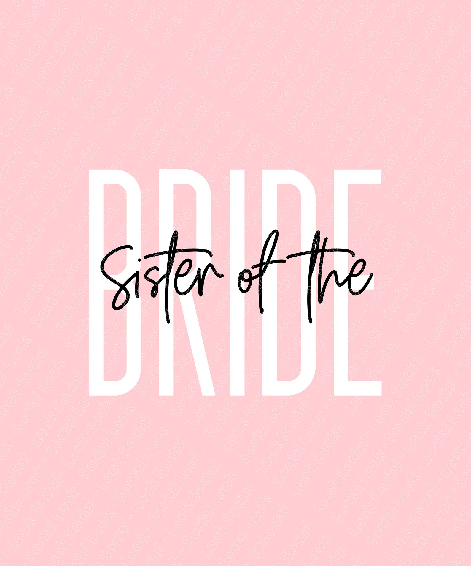 Sister of the Bride PNG SVG JPG Digital File Vector File Bridal Party ...