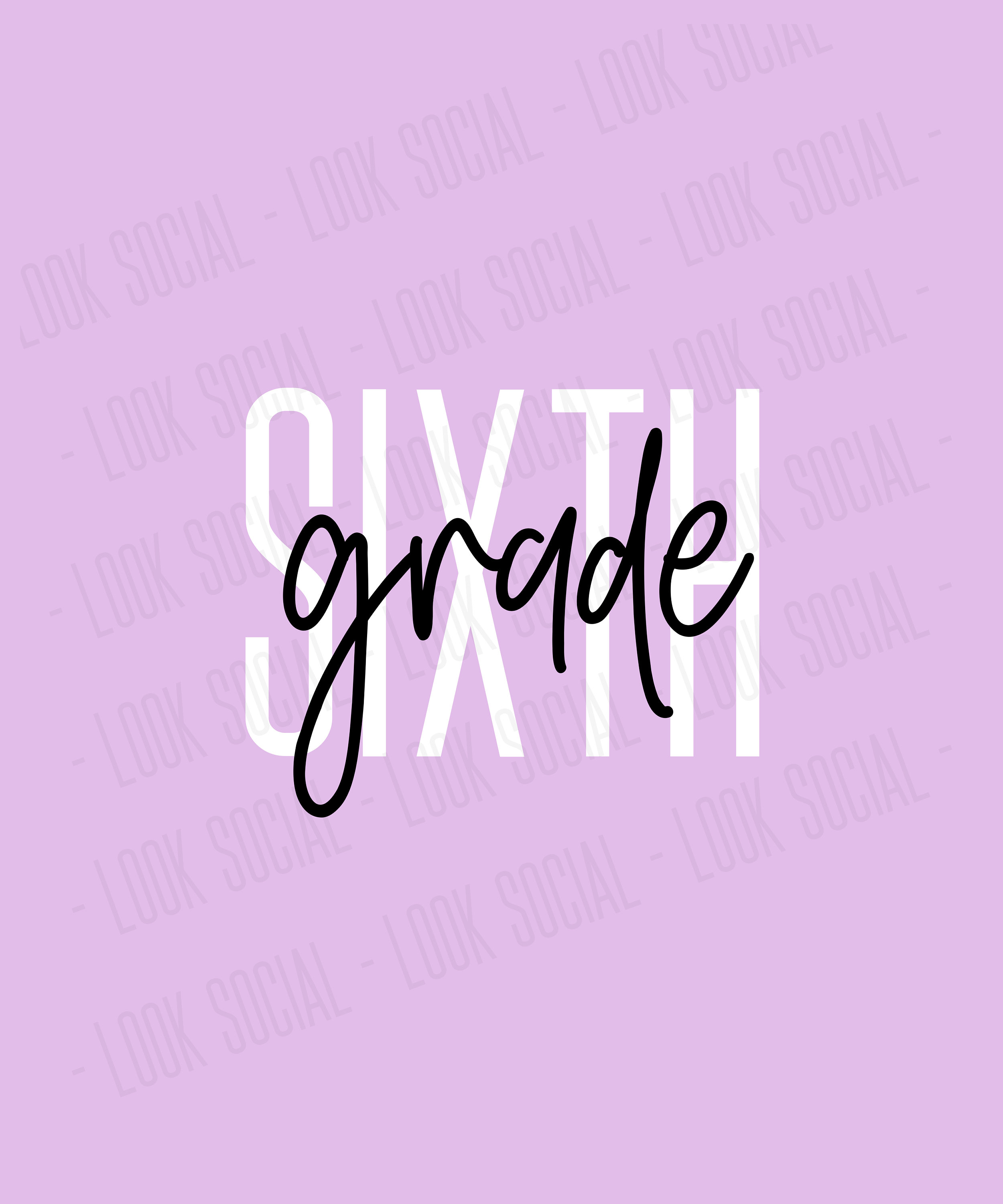Sixth Grade PNG JPG SVG Vector Digital File 6th Grade Team Cute Teacher ...