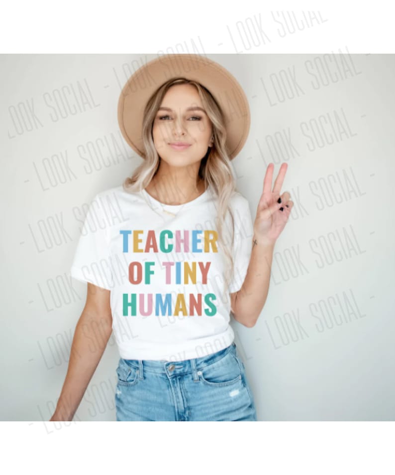 Teacher of Tiny Humans PNG JPG SVG Digital Vector File Trendy - Etsy