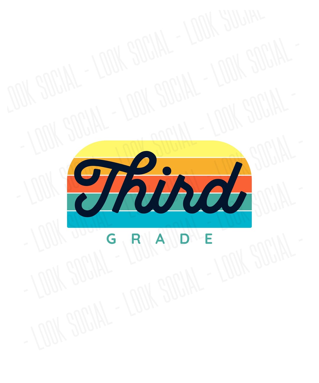 Third Grade SVG PNG JPG Vector Digital File 3rd Grader Teacher Shirts ...