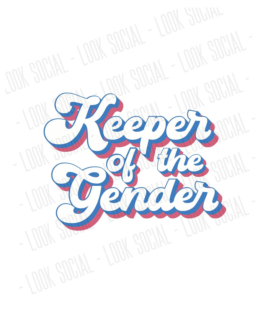 Keeper of the Gender SVG JPG PNG Digital File Vector File Gender Reveal ...