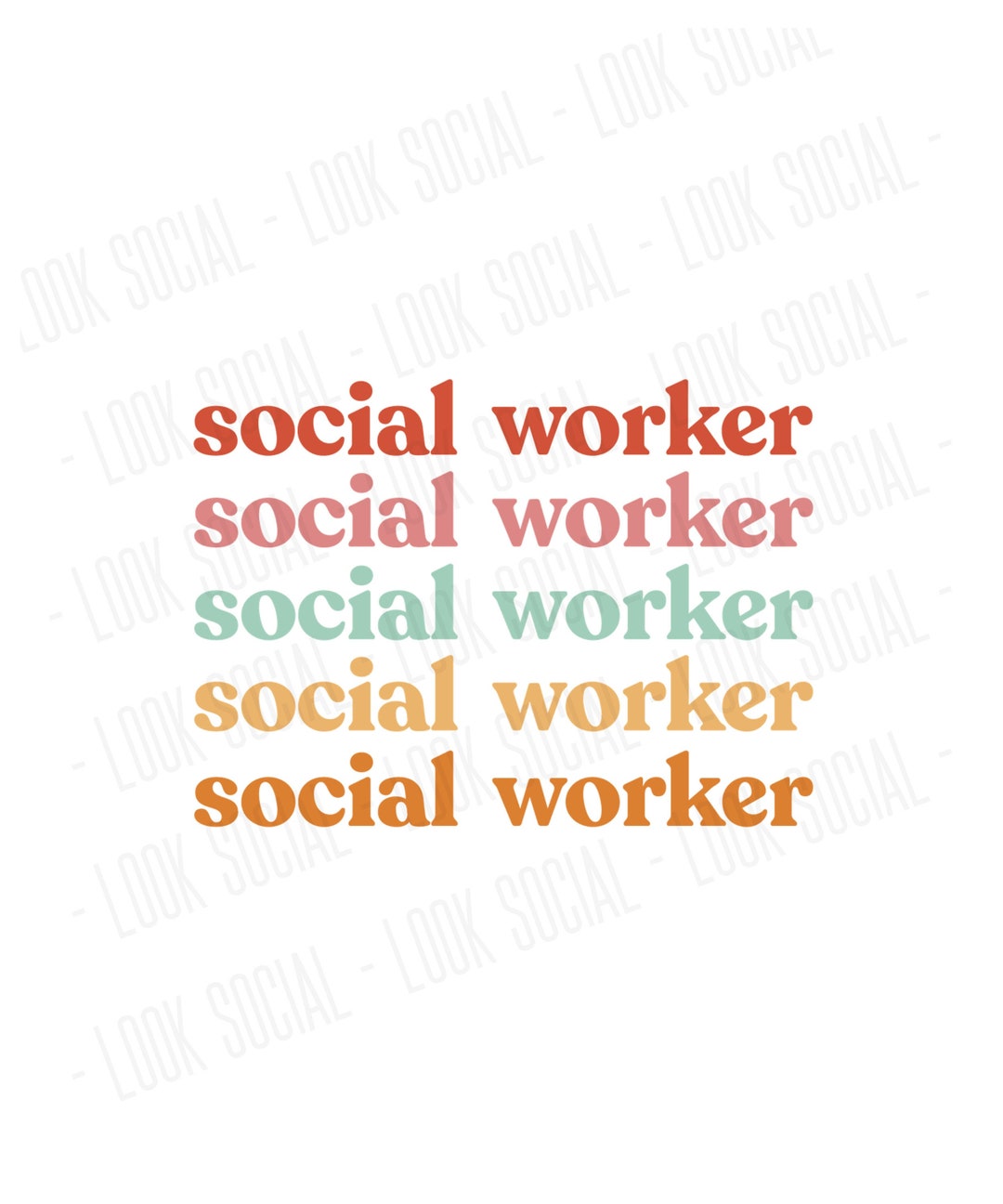 Social Worker PNG SVG JPG Vector Digital File Gift Shirt New Job Future ...
