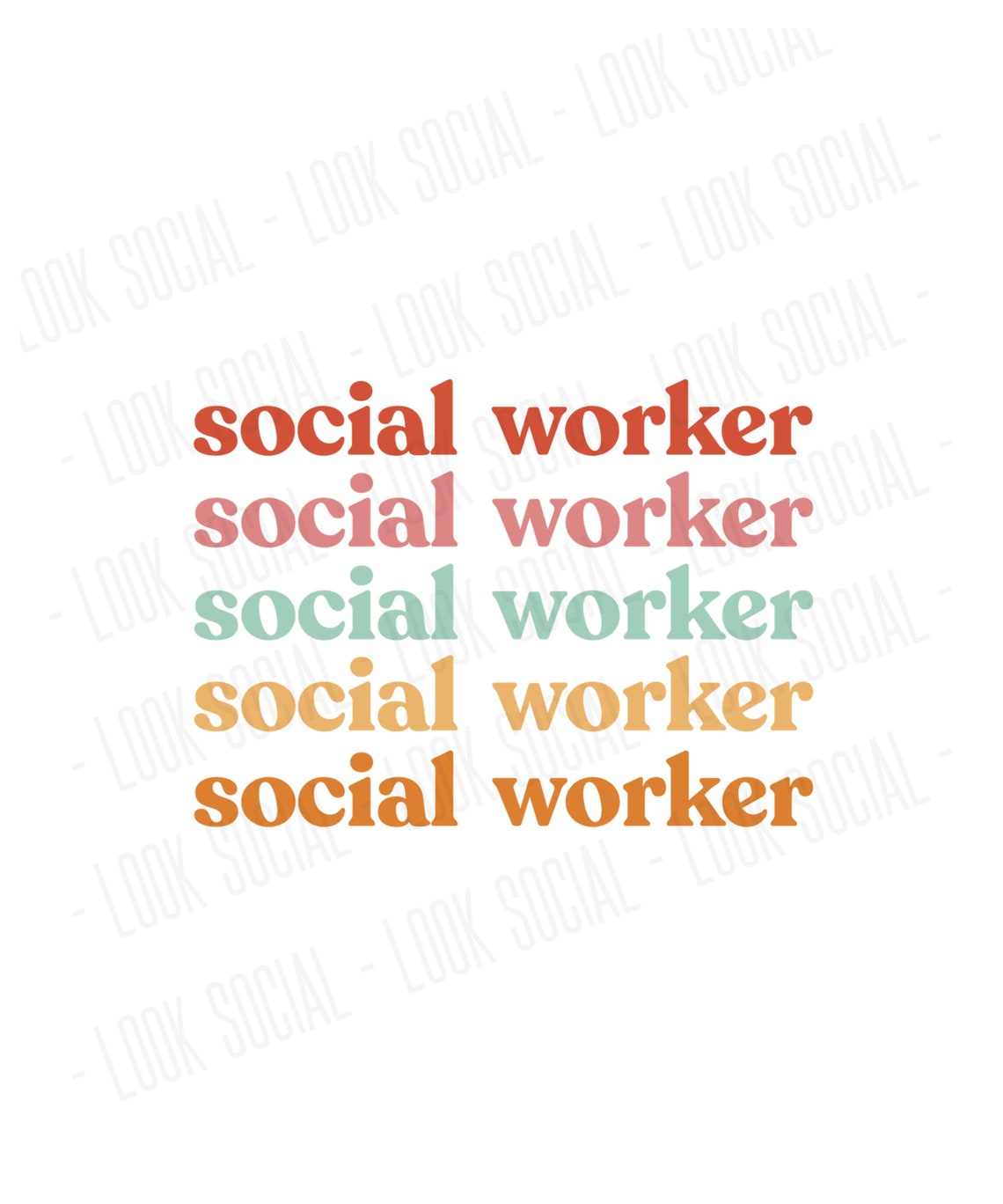 Social Worker PNG SVG JPG Vector Digital File Gift Shirt New - Etsy