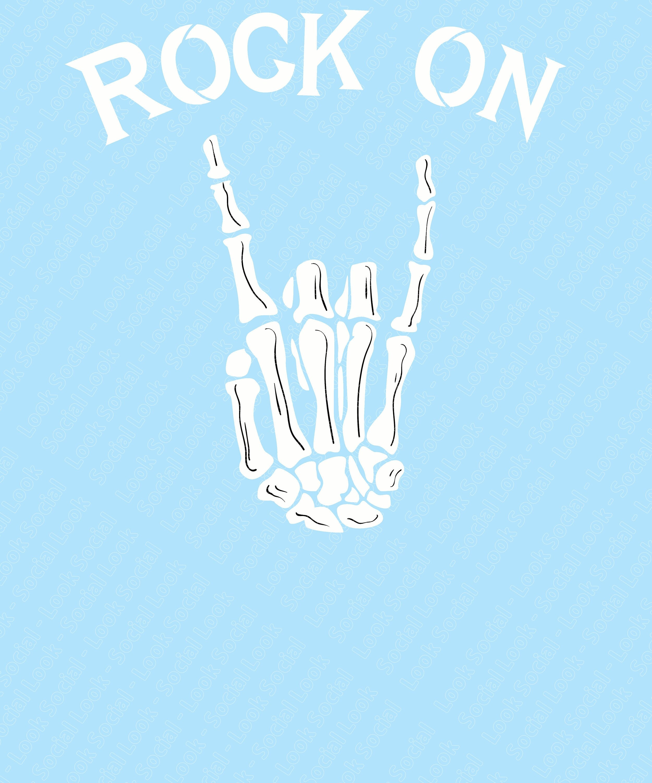 Rock on SVG PNG JPG Vector File Digital File Halloween Cute | Etsy
