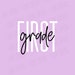 First Grade PNG SVG JPG Vector Digital File 1st Grade Team - Etsy
