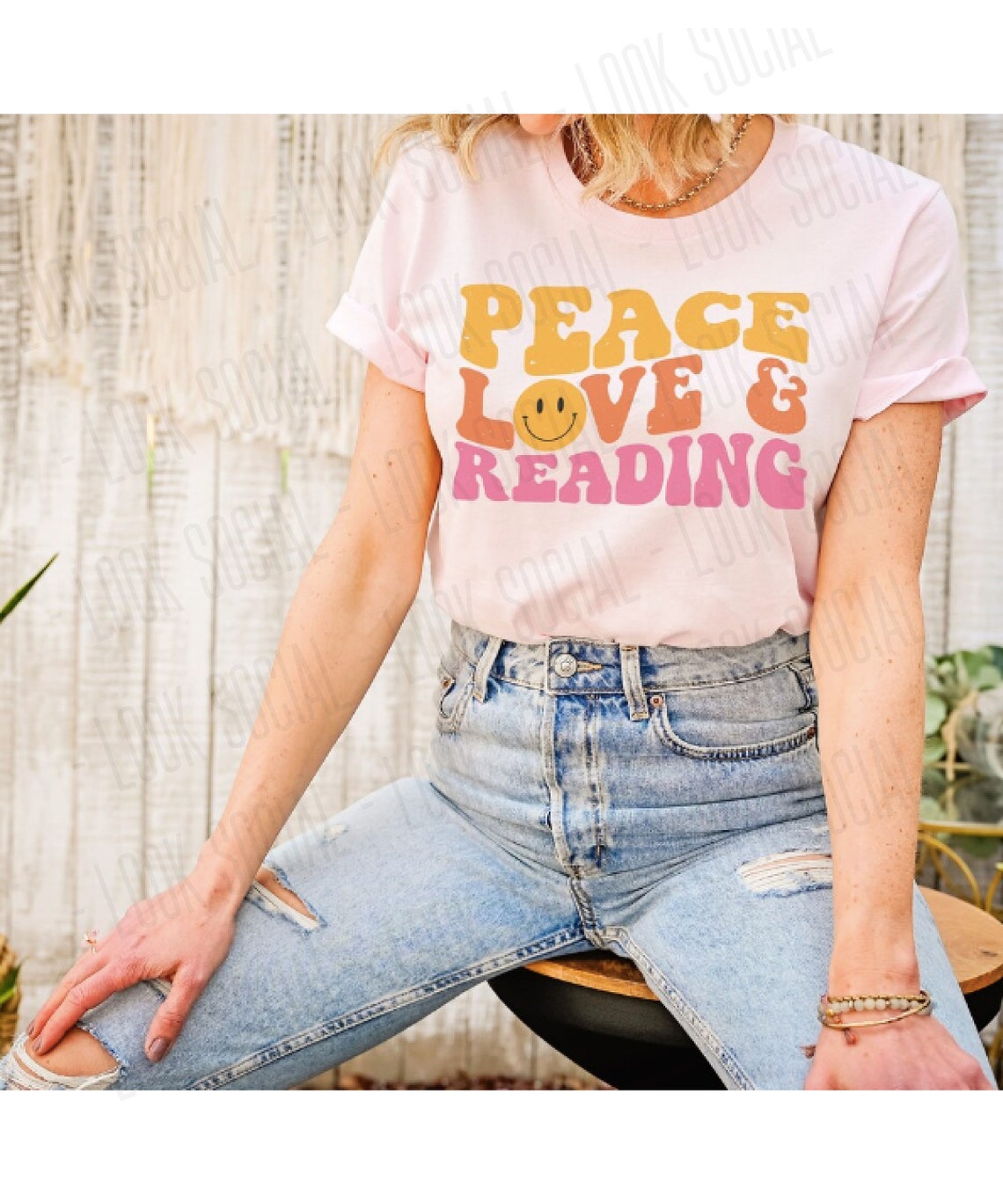 Peace Love Reading SVG PNG JPG Vector Digital File Teacher Shirt Read ...
