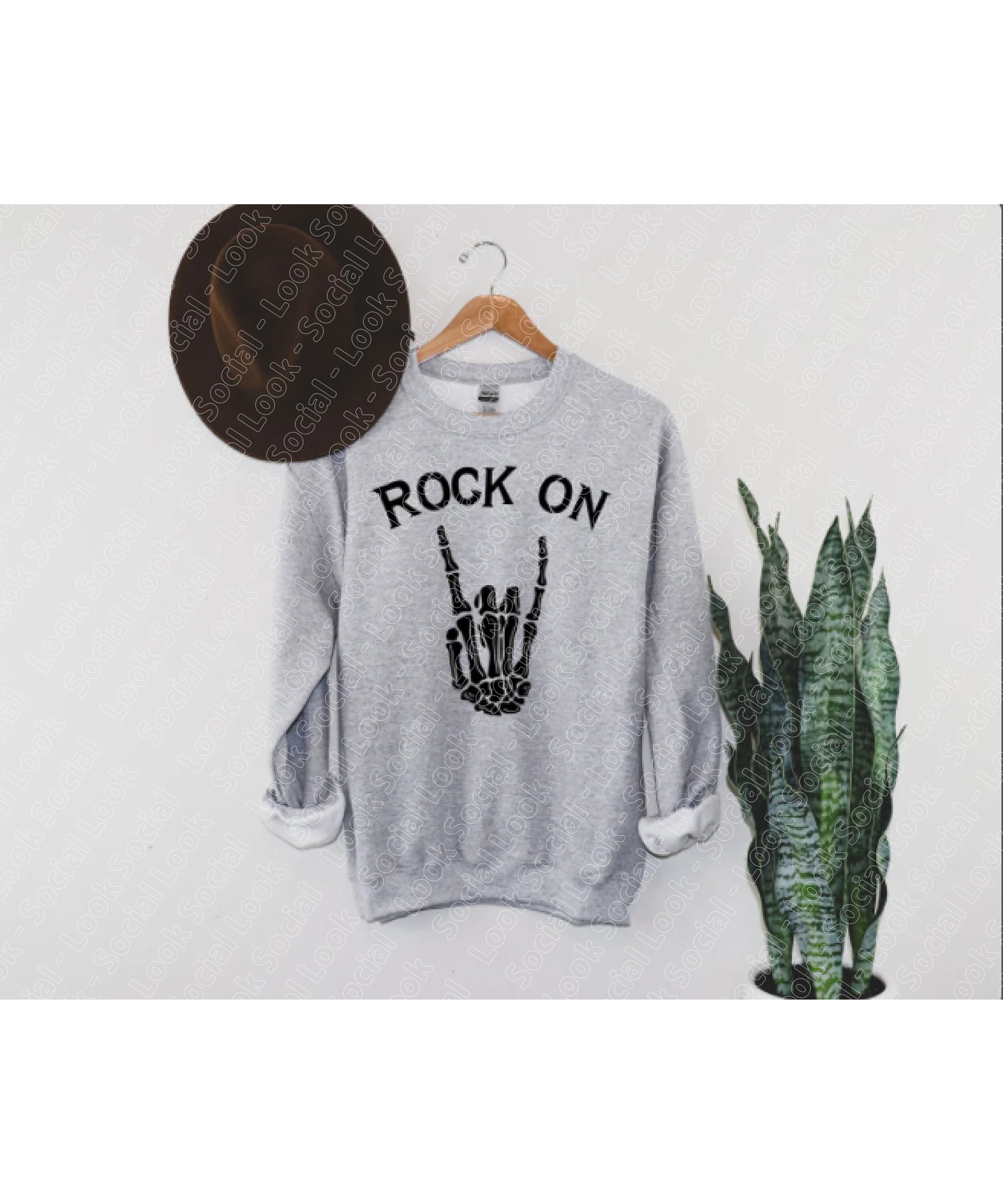 Rock on SVG PNG JPG Vector File Digital File Halloween Cute | Etsy