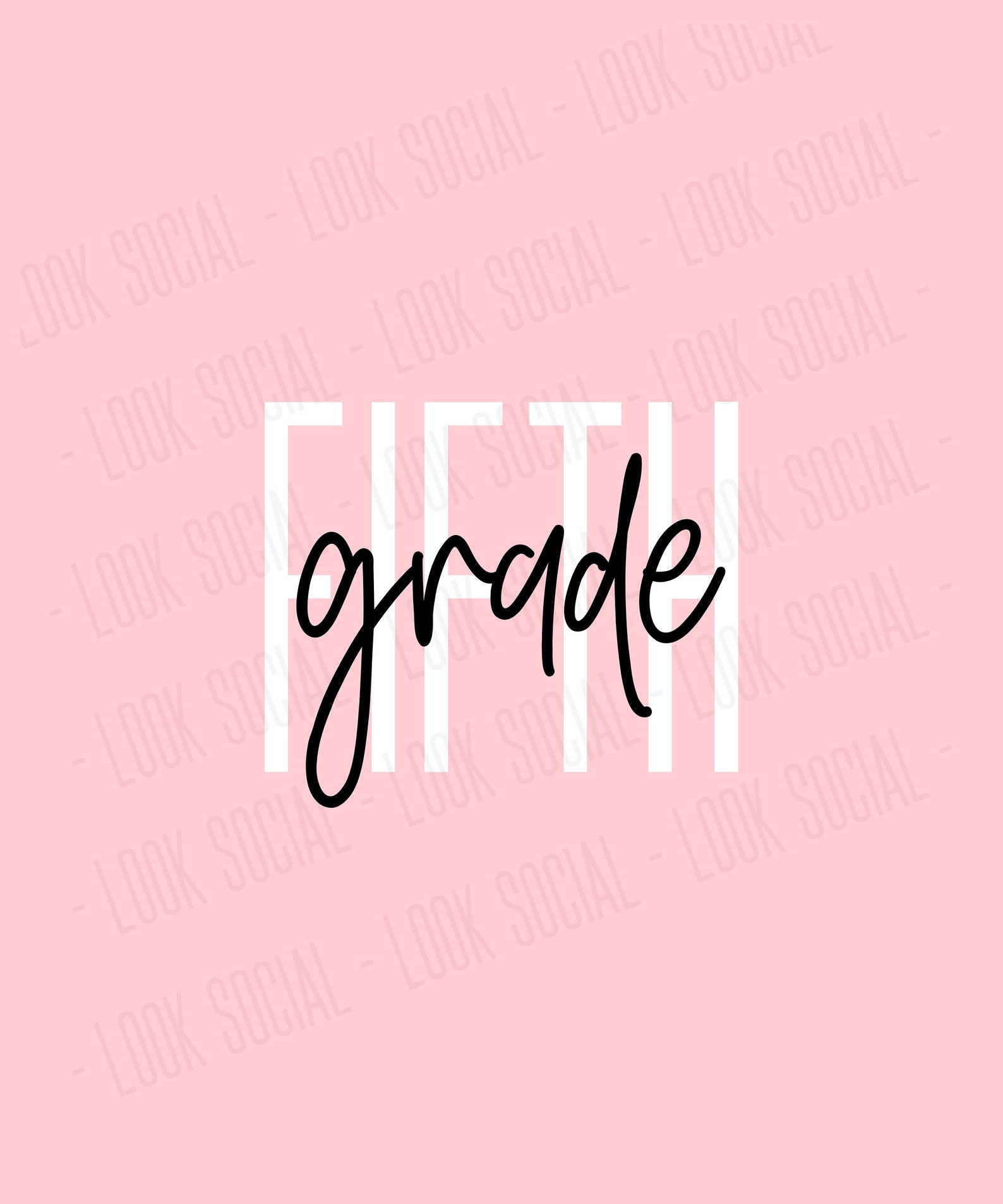 Fifth Grade JPG PNG SVG Digital Vector File Classroom Decor - Etsy