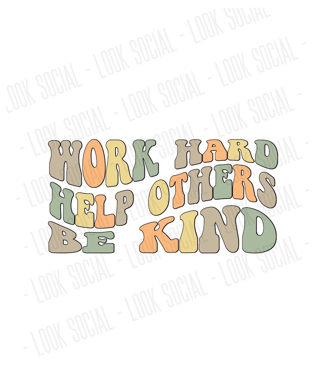 Work Hard Help Others Be Kind SVG PNG JPG Motivational Cute Teacher ...