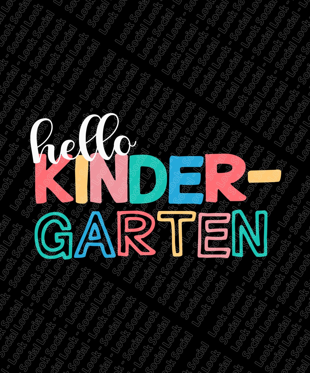 Hello Kindergarten PNG SVG JPG Digital Files Vector Files Kindergarten ...