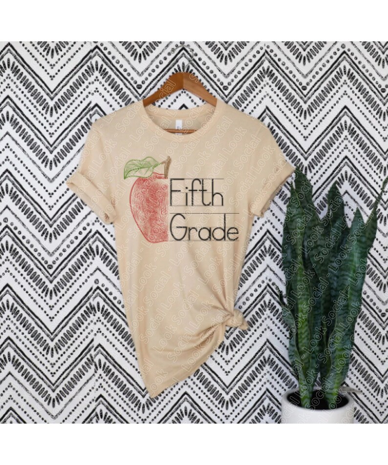Fifth Grade SVG PNG JPG Digital File Vector File 5th Grade | Etsy