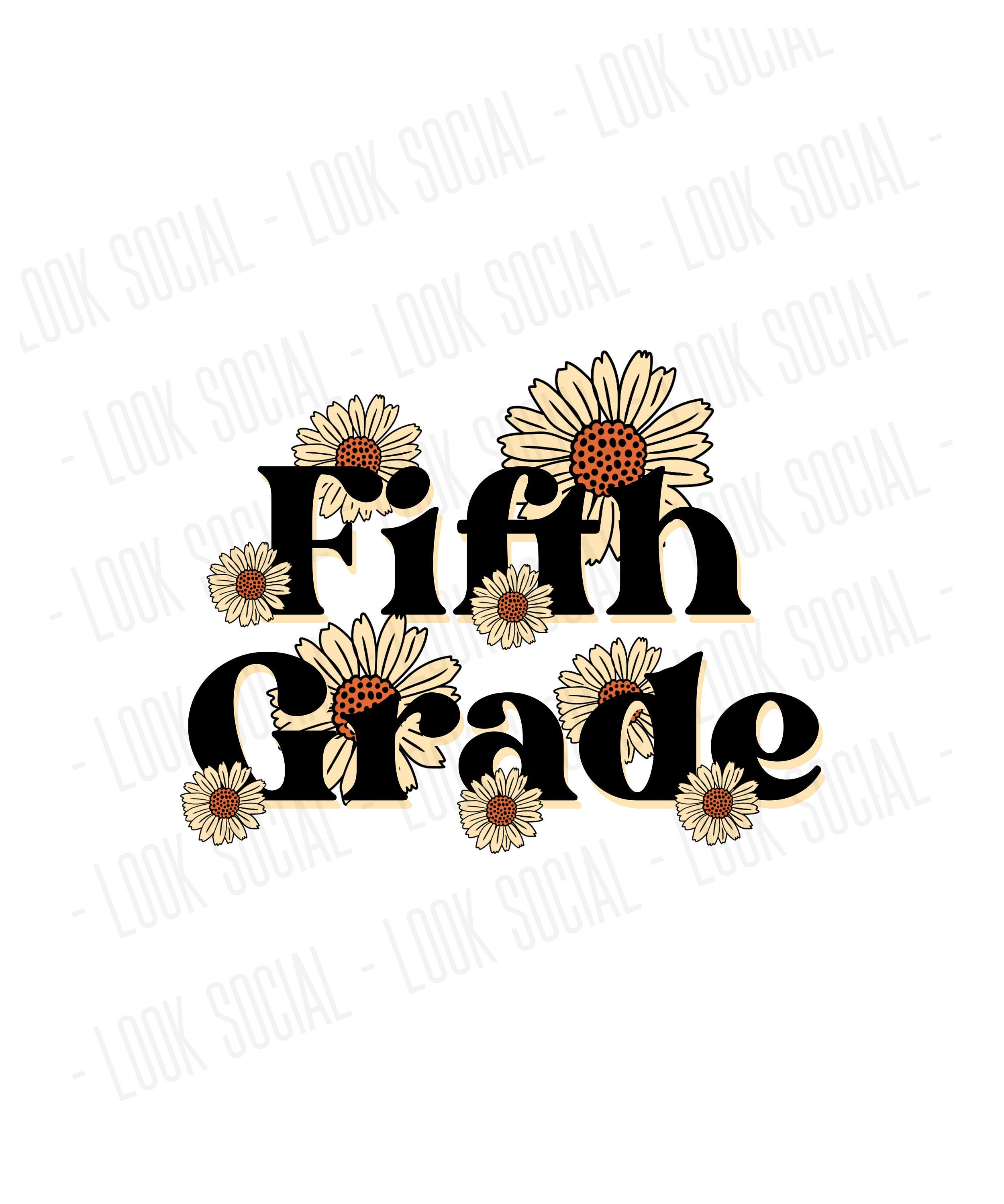 Fifth Grade PNG SVG JPG Digital Vector File Teacher Shirts 5th - Etsy