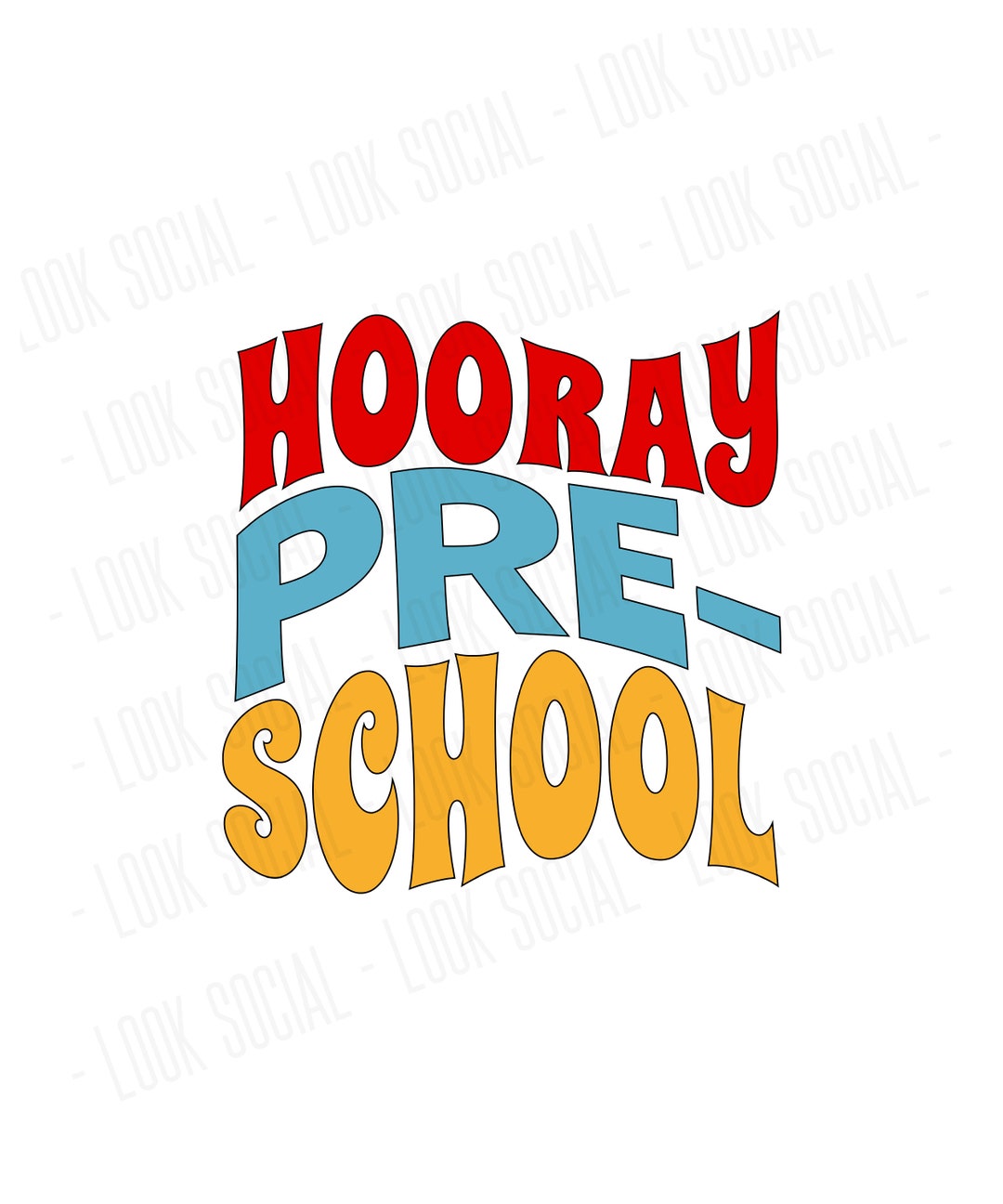 Hooray Preschool JPG SVG PNG Digital Vector File Classroom Decor ...