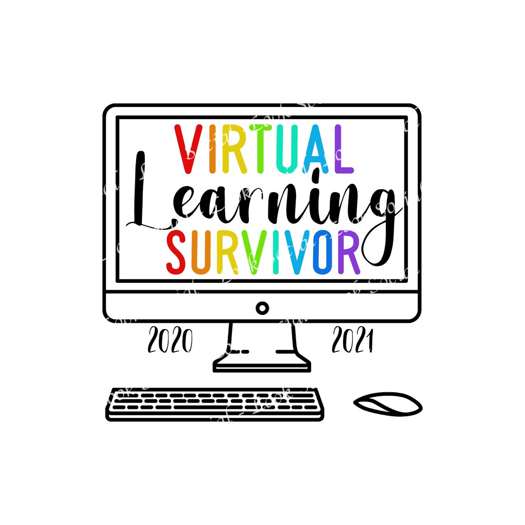 Teacher Appreciation 2021 SVG PNG Vector File Virtual Teacher Thank You ...