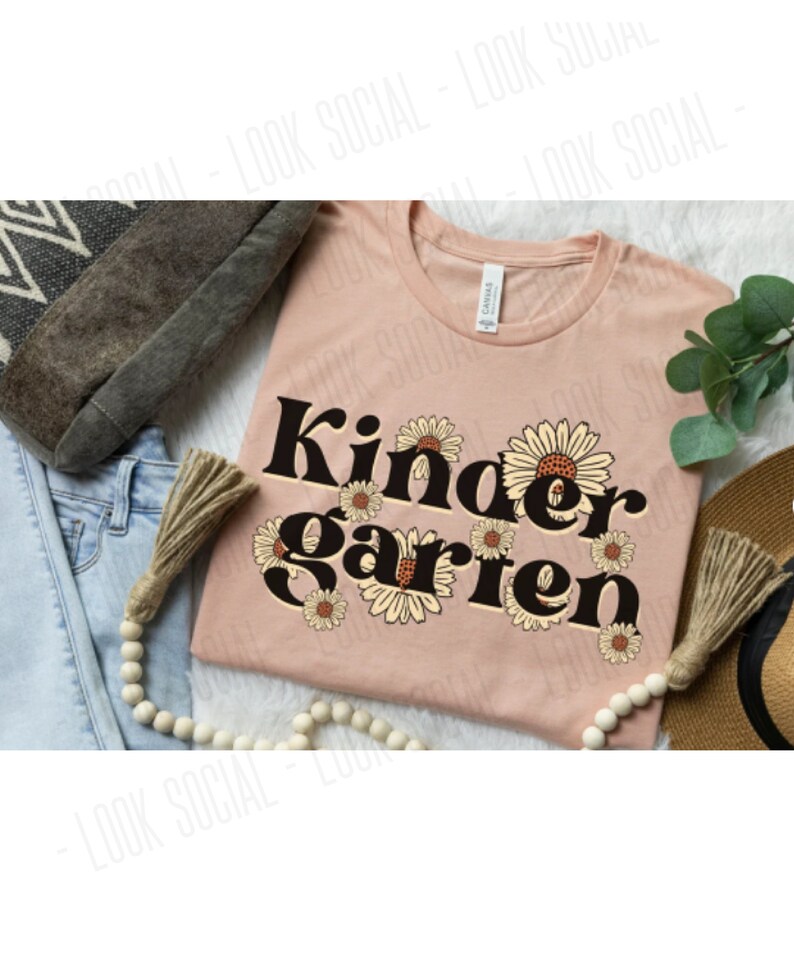 Kindergarten JPG PNG SVG Vector File Digital Teacher Shirts - Etsy