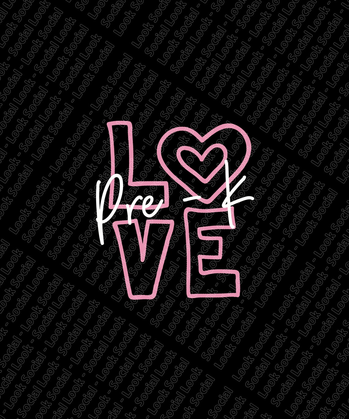 Love Pre-k SVG JPG PNG Digital File Vector Valentines Day Pre - Etsy