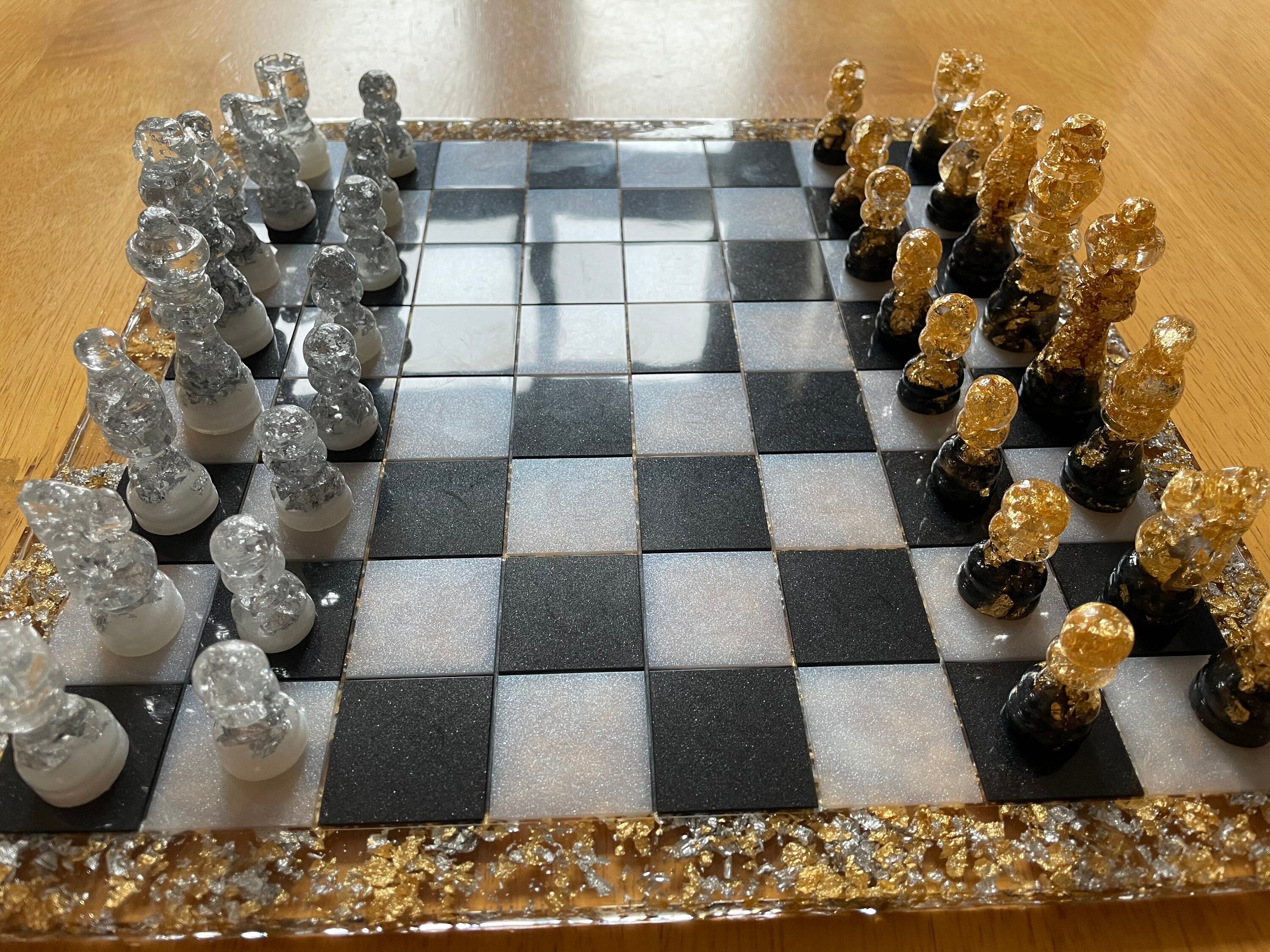 Unique Custom Resin Chess Set Board Uniquecustomcraftsuk Etsy UK Unique Custom Resin Chess Set Board Uniquecustomcraftsuk Etsy UK