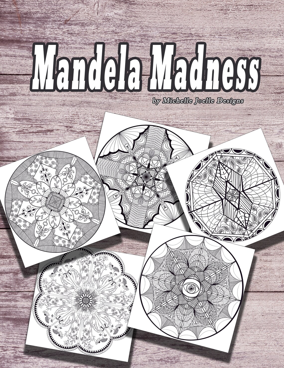 Printable Adult Coloring Pages Book Mandela Madness by MJD | Etsy Canada
