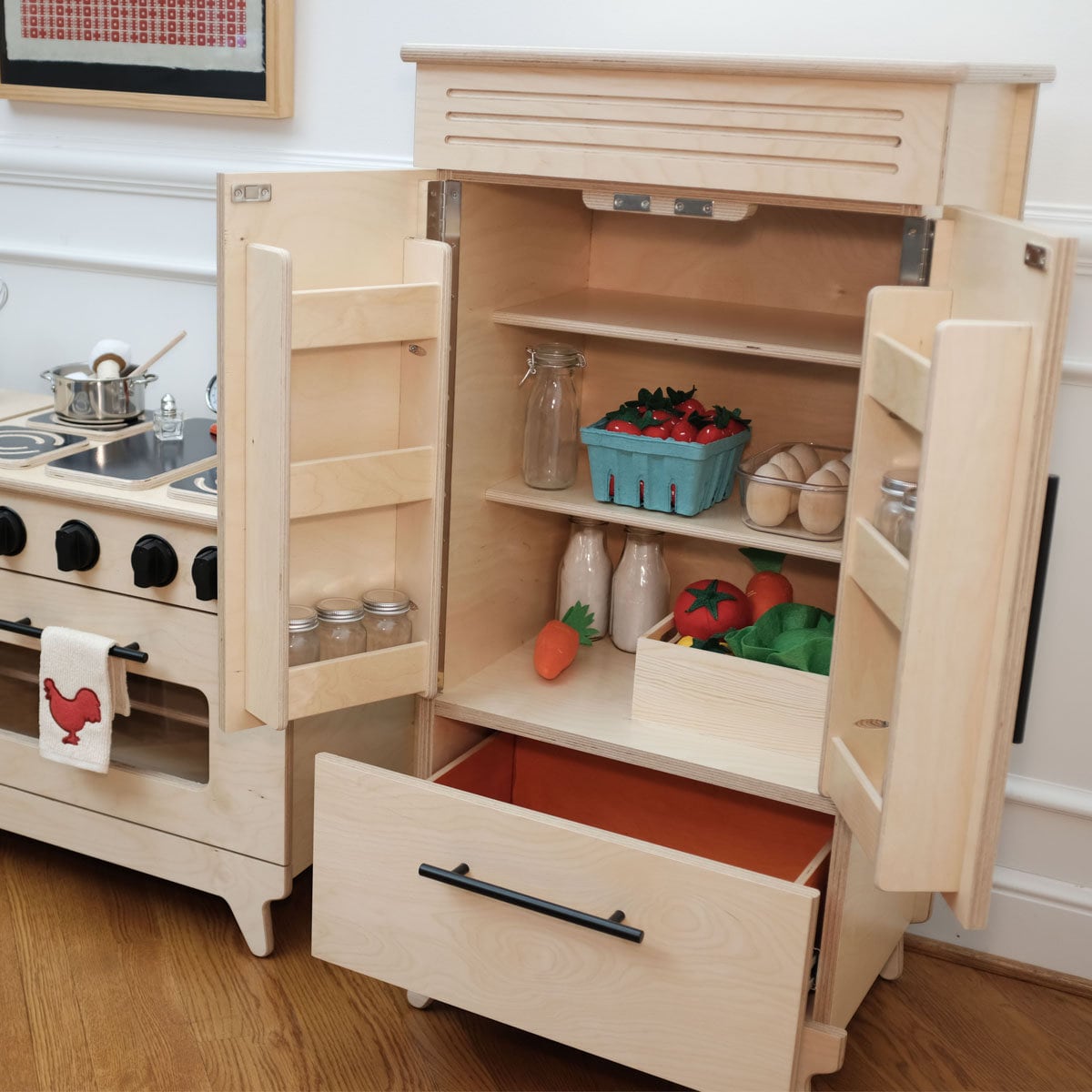 Handcrafted Kids Play Kitchen Set - Natural - Etsy