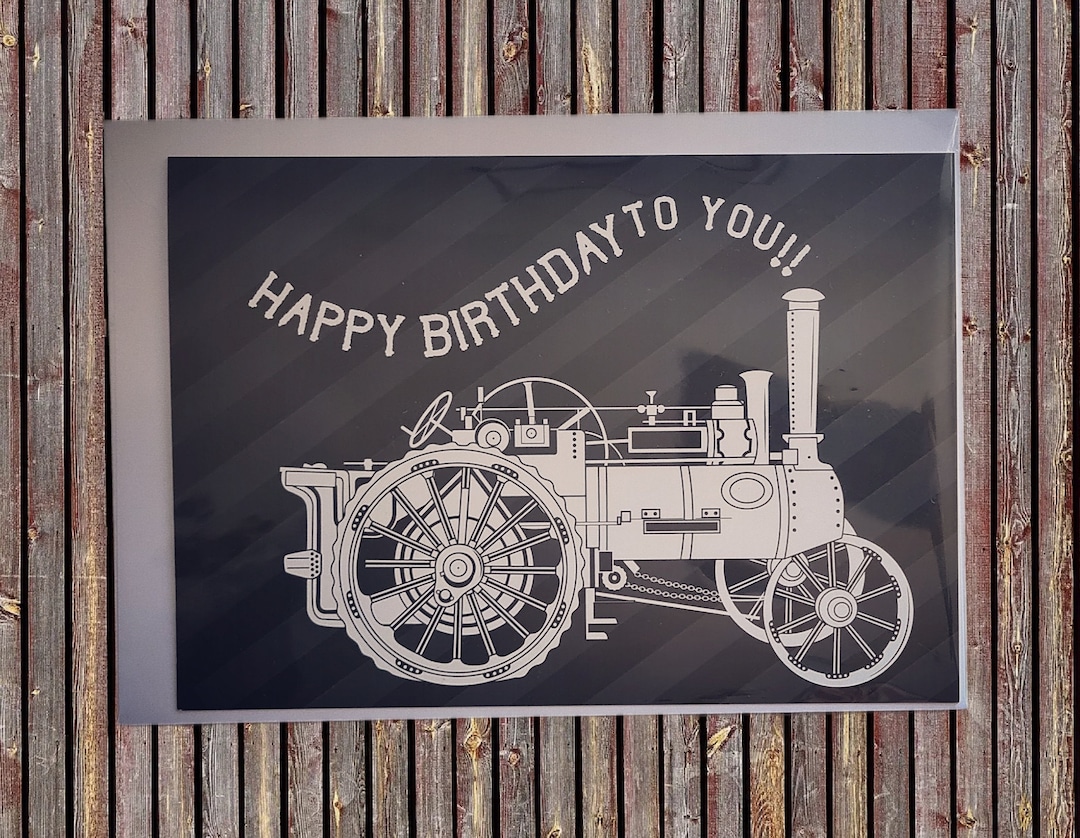 Steam Birthday Card by Vintage Lorry - Etsy