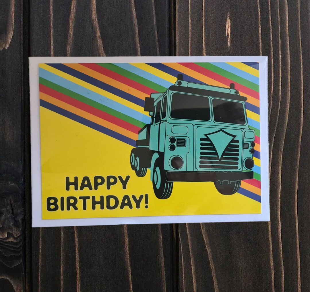 Happy Birthday Card foden by Vintage Lorry - Etsy UK