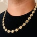 Puffed Mariner Chain, Men's Gold Filled Necklace, Puffed Mariner Anchor ...