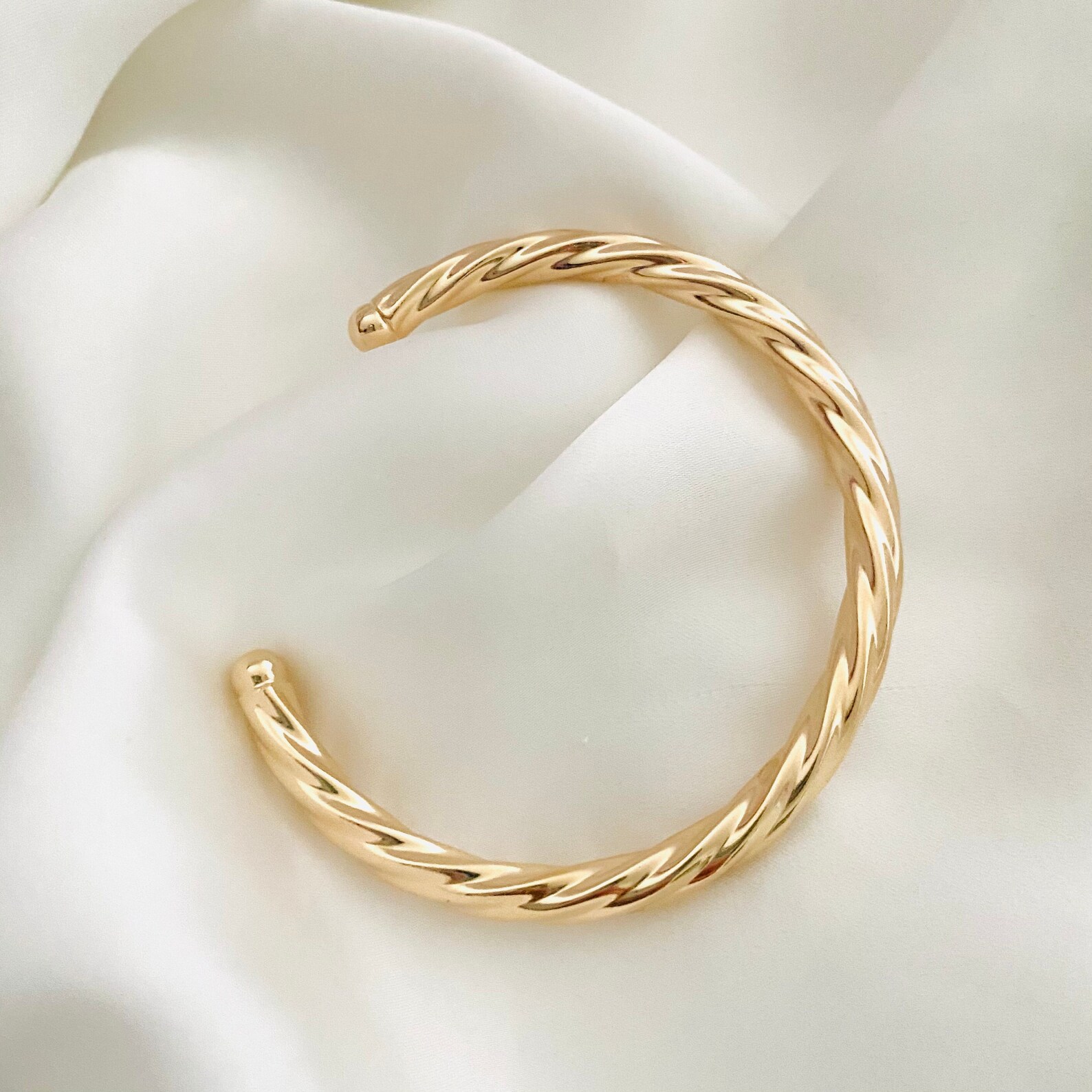 Twisted Gold Bangle Rope Cuff Bangle Chunky Bangle Bracelet - Etsy