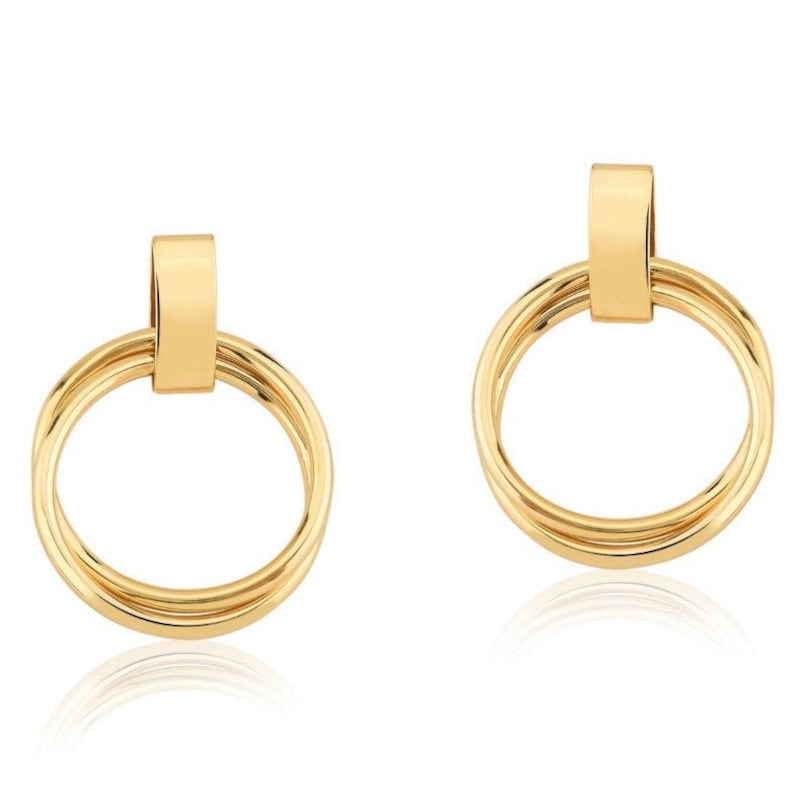 Modern Hoop Earrings - Etsy